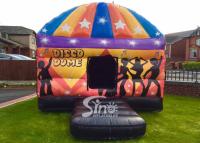 China Commercial Disco Dome Bouncy Castle 6x4.5m with LED Lights for Kids and Adults for sale