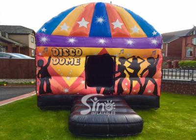 China Commercial Disco Dome Bouncy Castle 6x4.5m with LED Lights for Kids and Adults for sale