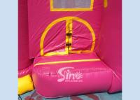 China Dino Inflatable Bouncy Castle 4.5m x 4.5m Outdoor Playground with Obstacles PVC Tarpaulin for sale