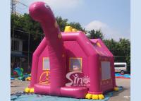 China Dino Inflatable Bouncy Castle 4.5m x 4.5m Outdoor Playground with Obstacles PVC Tarpaulin for sale