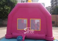 China Dino Inflatable Bouncy Castle 4.5m x 4.5m Outdoor Playground with Obstacles PVC Tarpaulin for sale