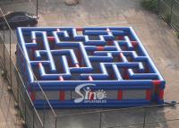 China Custom Giant Inflatable Maze 12x12x3m for Kids and Adults Outdoor Challenge Activities for sale