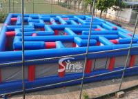 China Custom Giant Inflatable Maze 12x12x3m for Kids and Adults Outdoor Challenge Activities for sale