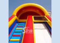 China Commercial classical inflatable rainbow slide for kids indoor parties for sale