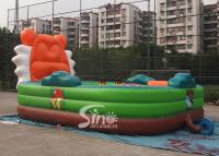 China Indoor Inflatable Bouncy Castle 25x18ft Tiger Theme Lead Free Material for Family Backyards for sale