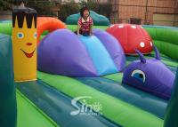 China Indoor Inflatable Bouncy Castle 25x18ft Tiger Theme Lead Free Material for Family Backyards for sale