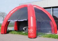 China 8m Diameter 5 Leg Outdoor Movable Inflatable Camping Tent with 4 Transparent Velcro Doors for sale
