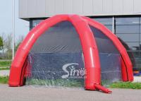 China 8m Diameter 5 Leg Outdoor Movable Inflatable Camping Tent with 4 Transparent Velcro Doors for sale