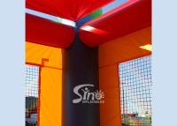 China 13x13 Rainbow Kids Crayon Bounce House 2.5m x 2.0m Removable Cover Lead Free PVC for sale