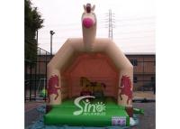 China Commercial Inflatable Bouncy Castle 4.5m x 4.5m Kids Horse Jumping House 0.55mm PVC Tarpaulin CE Certified for sale