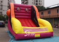 China Custom made giant inflatable basketball throwing with hoop for indoor games for sale