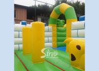 China 6x5m EN71 Certified Giraffe Inflatable Jumping Castle 610g PVC Tarpaulin for sale