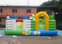 China 6x5m EN71 Certified Giraffe Inflatable Jumping Castle 610g PVC Tarpaulin for sale