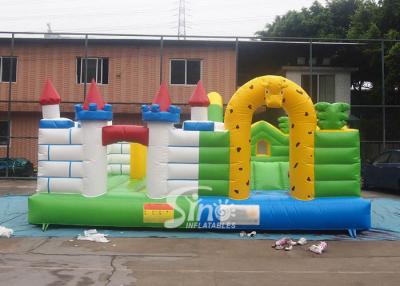 China 6x5m EN71 Certified Giraffe Inflatable Jumping Castle 610g PVC Tarpaulin for sale