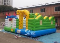 China 6x5m EN71 Certified Giraffe Inflatable Jumping Castle 610g PVC Tarpaulin for sale