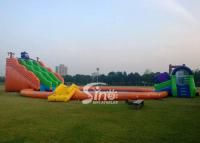 China Giant Inflatable Water Park 20m Pool with 7m Octopus Slide for Commercial Use for sale