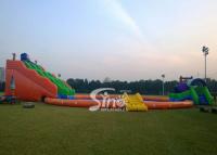 China Giant Inflatable Water Park 20m Pool with 7m Octopus Slide for Commercial Use for sale