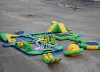 China Custom 25x24m Giant Inflatable Water Park with Trampoline Seesaw and Spinner for Kids Adults for sale