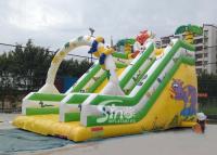 China 6m High Commercial Grade Kids Jungle Inflatable Slide 8x4.5m for sale