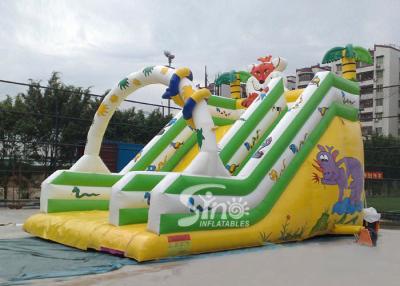 China 6m High Commercial Grade Kids Jungle Inflatable Slide 8x4.5m for sale