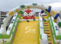 China 6m High Commercial Grade Kids Jungle Inflatable Slide 8x4.5m for sale