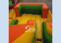 China 19' custom made colorful inflatable dry slide with lead free material for sale
