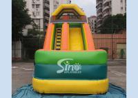 China 19' custom made colorful inflatable dry slide with lead free material for sale