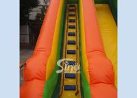China 19' custom made colorful inflatable dry slide with lead free material for sale