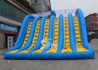 China 6 Lane Giant Inflatable Adult Slide 15m Long for Outdoor Mud Run Adventure Commercial Use for sale