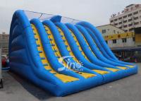 China 6 Lane Giant Inflatable Adult Slide 15m Long for Outdoor Mud Run Adventure Commercial Use for sale