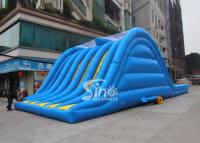 China 6 Lane Giant Inflatable Adult Slide 15m Long for Outdoor Mud Run Adventure Commercial Use for sale