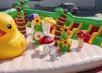 China 10x10m Inflatable Theme Park with Sun Beach Sofa for Commercial Entertainment for sale
