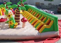 China 10x10m Inflatable Theme Park with Sun Beach Sofa for Commercial Entertainment for sale