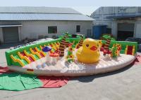 China 10x10m Inflatable Theme Park with Sun Beach Sofa for Commercial Entertainment for sale