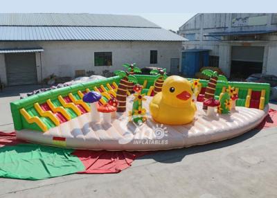 China 10x10m Inflatable Theme Park with Sun Beach Sofa for Commercial Entertainment for sale