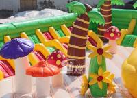 China 10x10m Inflatable Theme Park with Sun Beach Sofa for Commercial Entertainment for sale