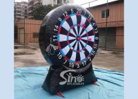 China Giant Inflatable Soccer Dart Board with Stand 2.5m PVC Tarpaulin Outdoor Game for sale