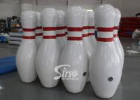 China Commercial Inflatable Human Bowling Game 10x5.5m with Zorb Ball and Race Track for sale