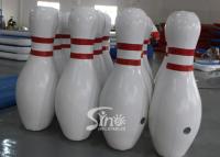 China Commercial Inflatable Human Bowling Game 10x5.5m with Zorb Ball and Race Track for sale
