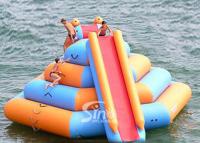 China Double Lane Slide Inflatable Water Tower Sport Game 0.9mm PVC Tarpaulin 8m x 8m x 3.5m for sale