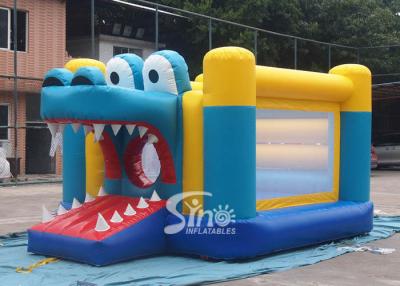 China Indoor Kids Big Mouth Crocodile Inflatable Bouncer 5x3.5x2.6m EN14960 Certified for sale