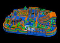 China 35x35m Giant Inflatable Theme Park with Obstacle Courses for Kids and Adults Commercial Use for sale