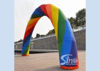 China Custom Rainbow Advertising Inflatable Arch 6-15m Span for Outdoor Events for sale
