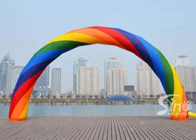 China Custom Rainbow Advertising Inflatable Arch 6-15m Span for Outdoor Events for sale