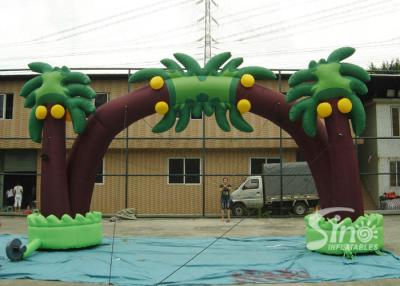 China New tropical coconut tree advertising inflatable arch for sale for sale