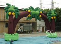 China New tropical coconut tree advertising inflatable arch for sale for sale