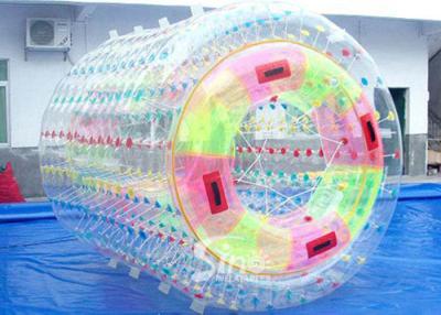 China 3m Transparent Double Layer Inflatable Water Roller Ball with Tube Entrance 2.8m Diameter for sale