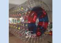 China 3m Transparent Double Layer Inflatable Water Roller Ball with Tube Entrance 2.8m Diameter for sale