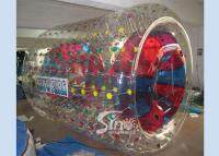 China 3m Transparent Double Layer Inflatable Water Roller Ball with Tube Entrance 2.8m Diameter for sale