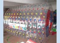 China 3m Transparent Double Layer Inflatable Water Roller Ball with Tube Entrance 2.8m Diameter for sale